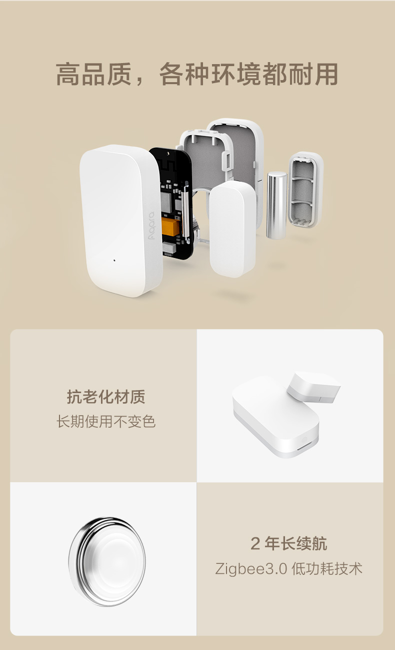 Aqara 门窗传感器 E1- Aqara 全屋智能